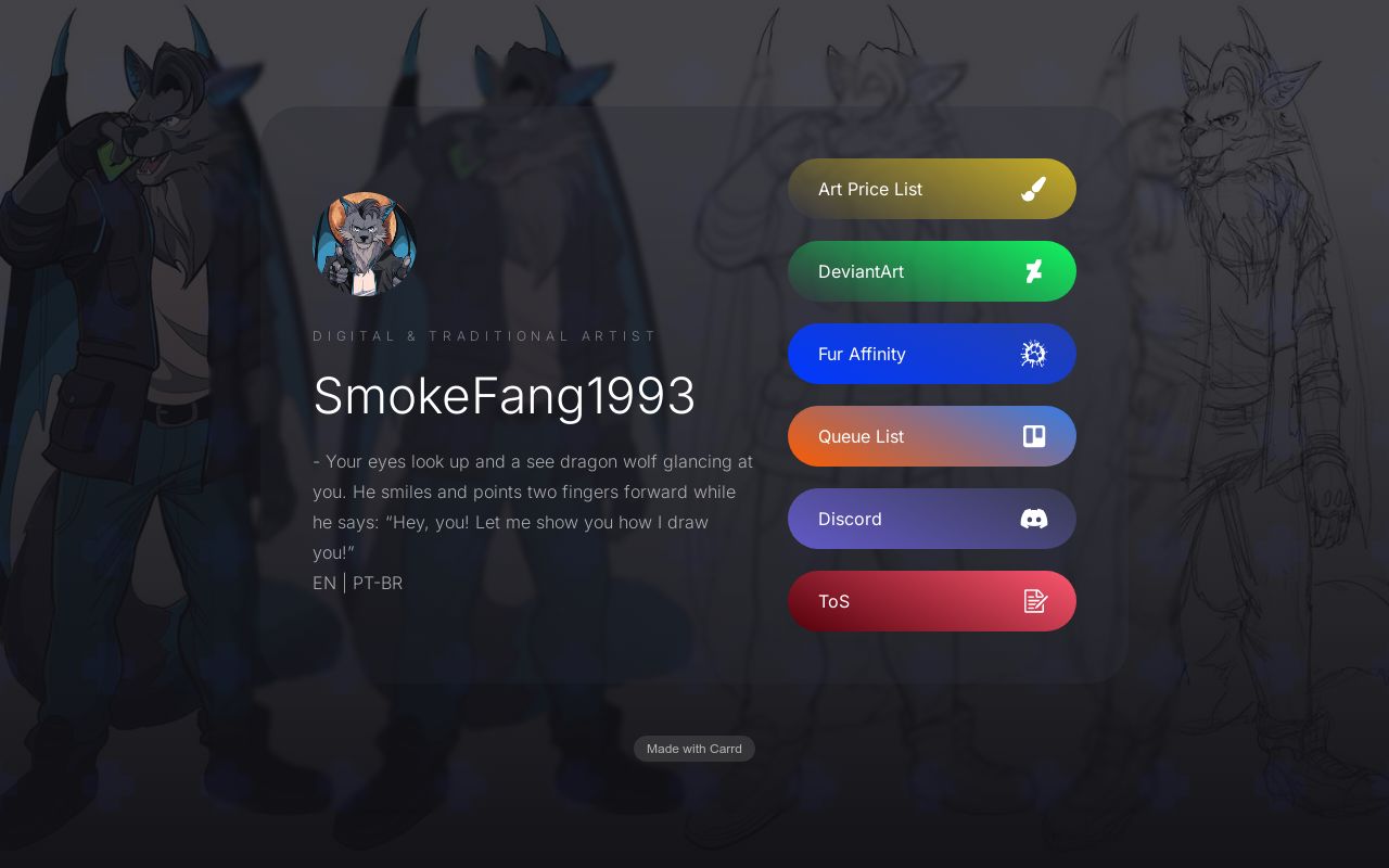 SmokeFang’s Commissions